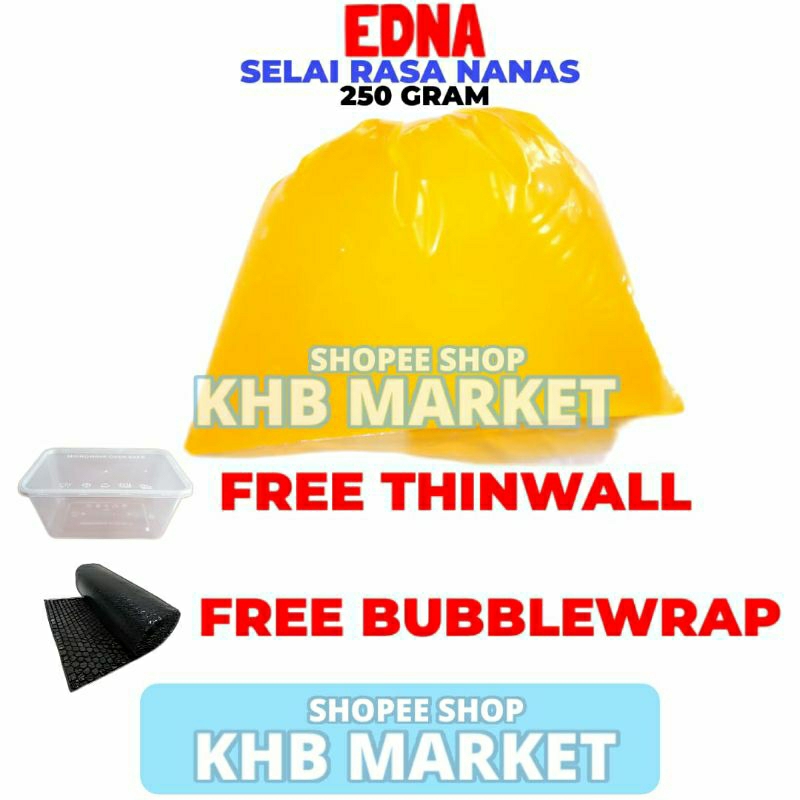 Pineapple Flavor Jam 250 Grams Repack Brand Edna | Shopee Malaysia