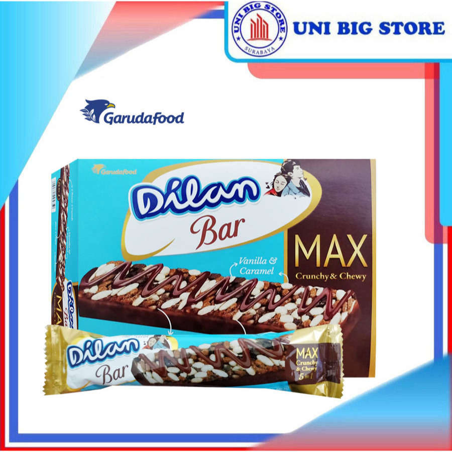 Dilan Bar Chocolate Wafer MAX Crunchy Chewy 5in1 24 gr x 12 pcs Crispy ...
