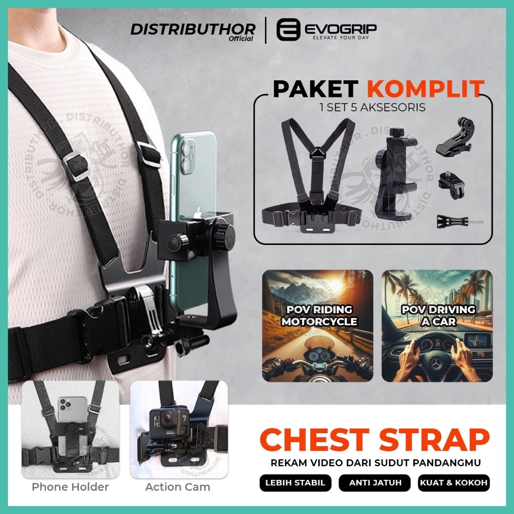 HP Chest Strap EVOGRIP AK10 Body Belt Holder Cell Phone Chest Belt ...