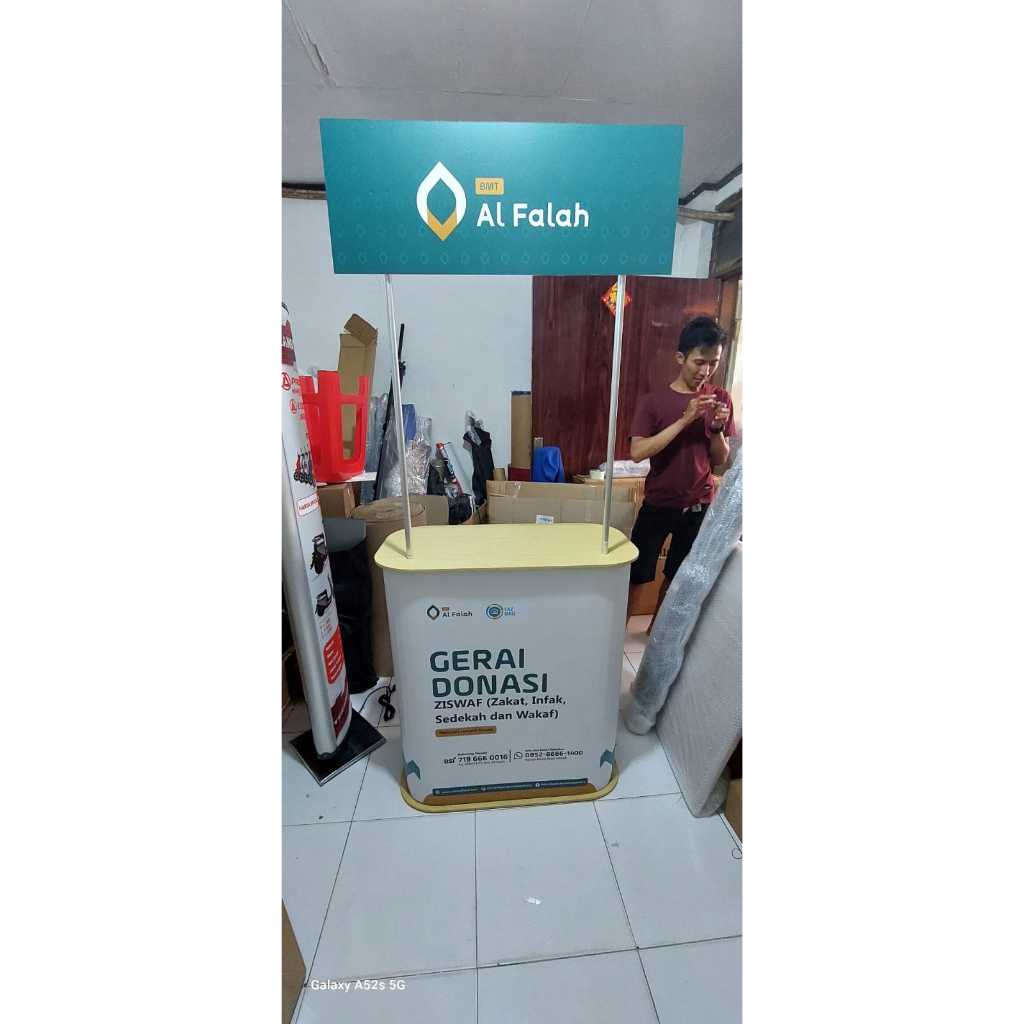 KAYU Eventdesk wooden base |Wood Polycounter (with header) | Pop Up ...