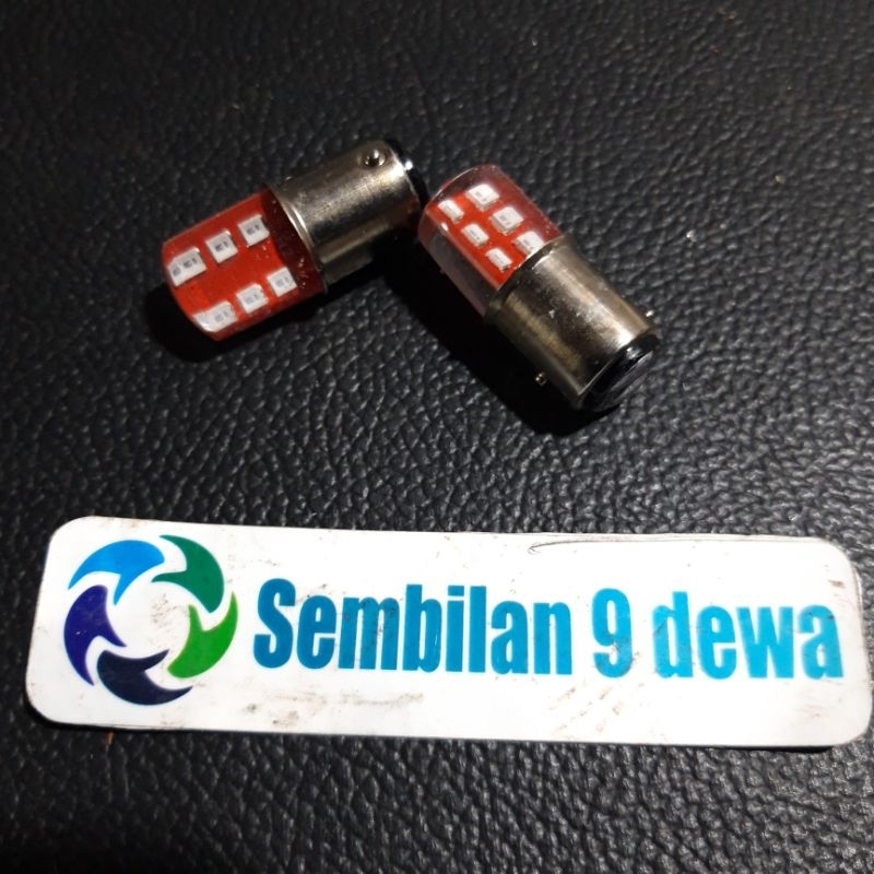 MERAH CAHAYA Led jelly foot brake stop light bulb 2 flashing brake red ...