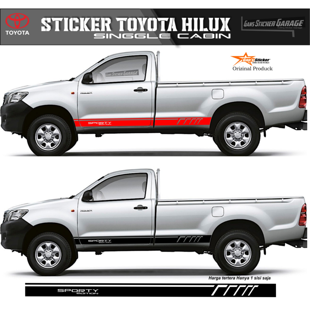 Sticker HILUX CABIN 4X4 4X2 Accessories TOYOTA HILUX | Shopee Malaysia