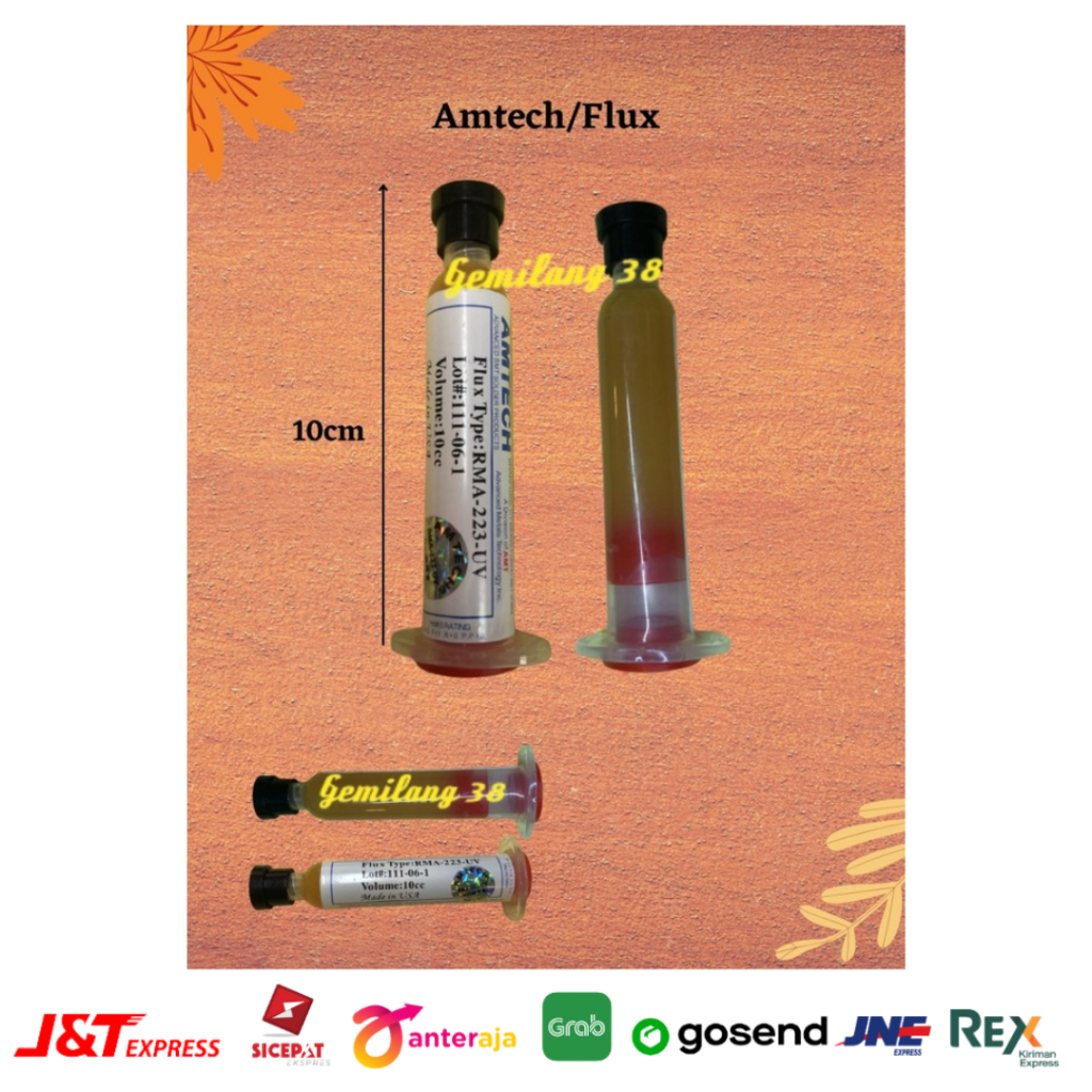 Flux Paste Amtech 10cc RMA-223 RMA223 Rosin Songka Injectable Tin Solder | Shopee Malaysia