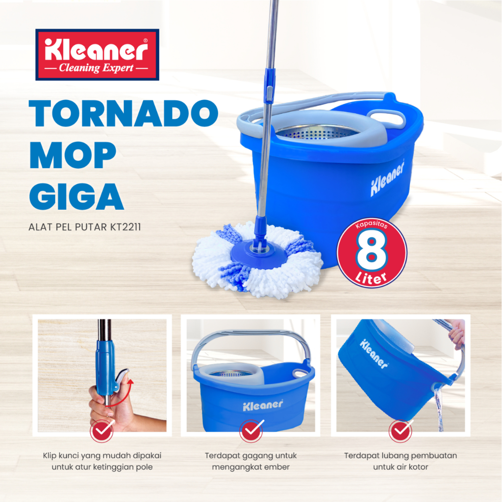Kleaner Spin Mop Floor Cleaner - Tornado Mop Giga / Spin Mop Giga ...