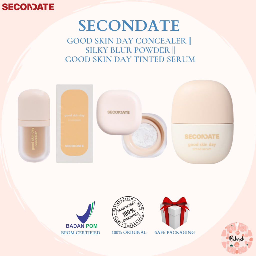 Secondate Good Skin Day Concealer || Silky Blur Powder || Good Skin Day ...