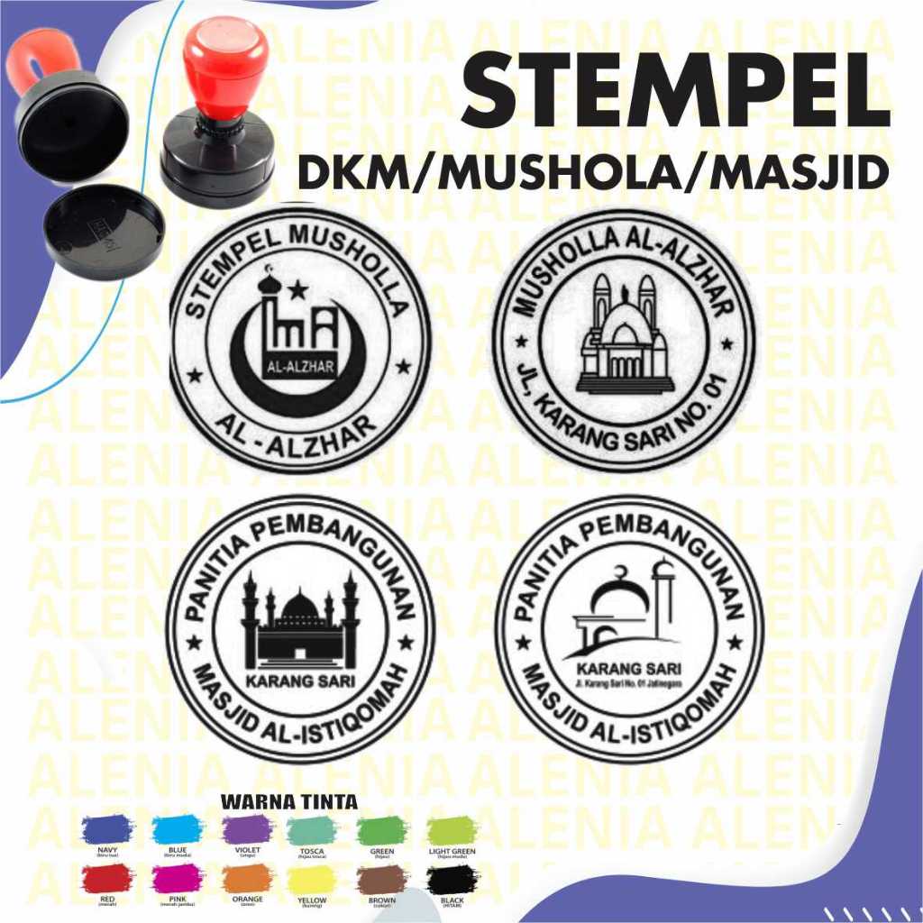 Mosque/musholla/dkm/building Stamps Ready to Use | Shopee Malaysia