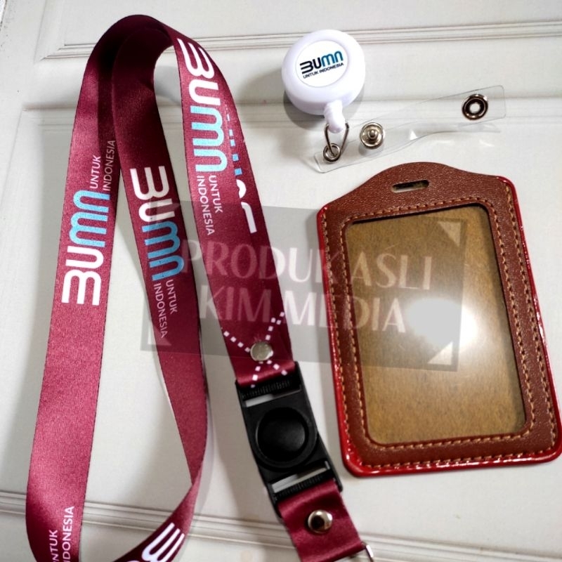 New Brown Bumn id card Strap/Bumn id card Lanyard Full Printing | 2cm ...
