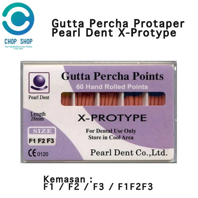 Original Gutta Percha Protaper Pearl Dent X Protype - F1 F2 F3 | Shopee ...