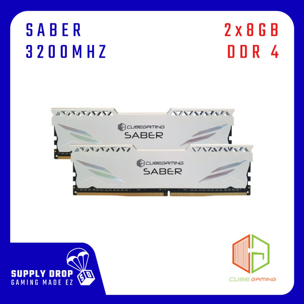 Cube GAMING Saber DDR4 3200MHz PC25600 Dual Channel 16GB (2x8GB) | Shopee Malaysia