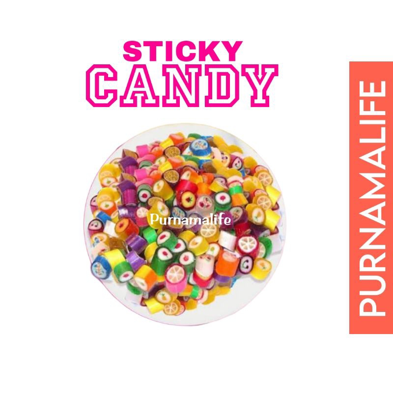 Sticky candy l candy l candy stick l Character Lollipop l Fruit rock ...