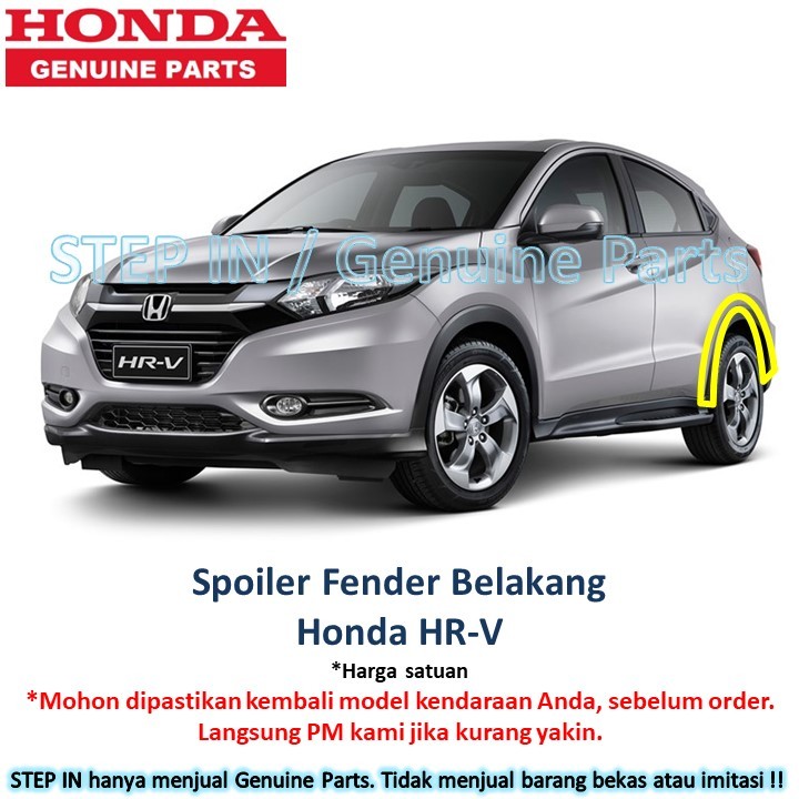 Rear Right Quarter Fender Spoiler Kiri Honda HR-V HRV 2015 2016 2017 ...