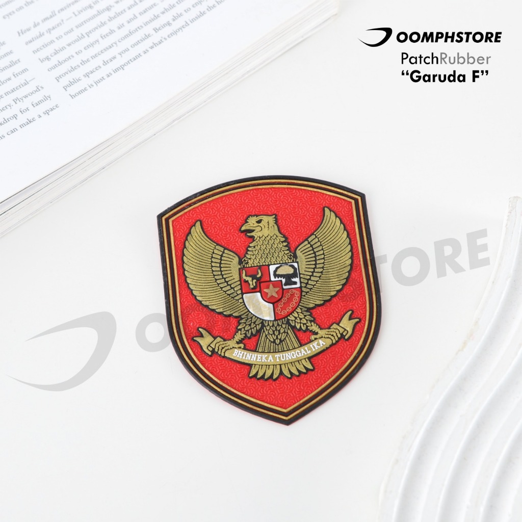 Garuda F rubber Patch - embossed rubber logo ready to iron on (uk. 7cm ...