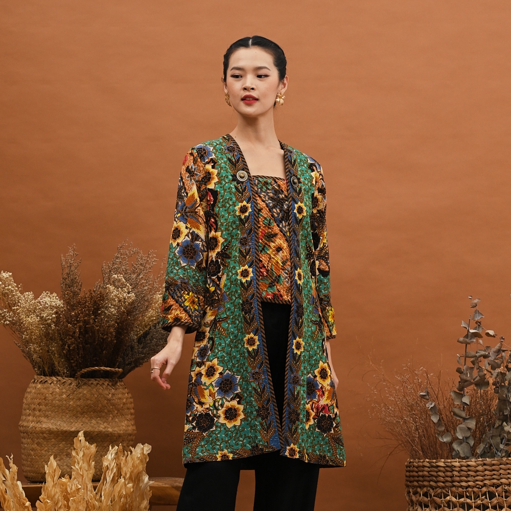 NONA RARA - Aling RMB T2778, modern women's batik blouse work clothes ...