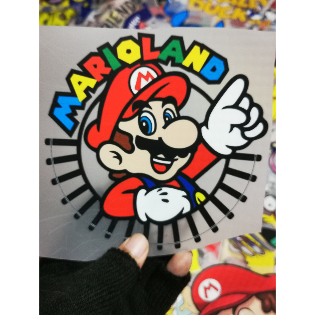 Dtf SUPER MARIO Iron Screen Printing STICKER For Hat TOTEBAG T-Shirt ...