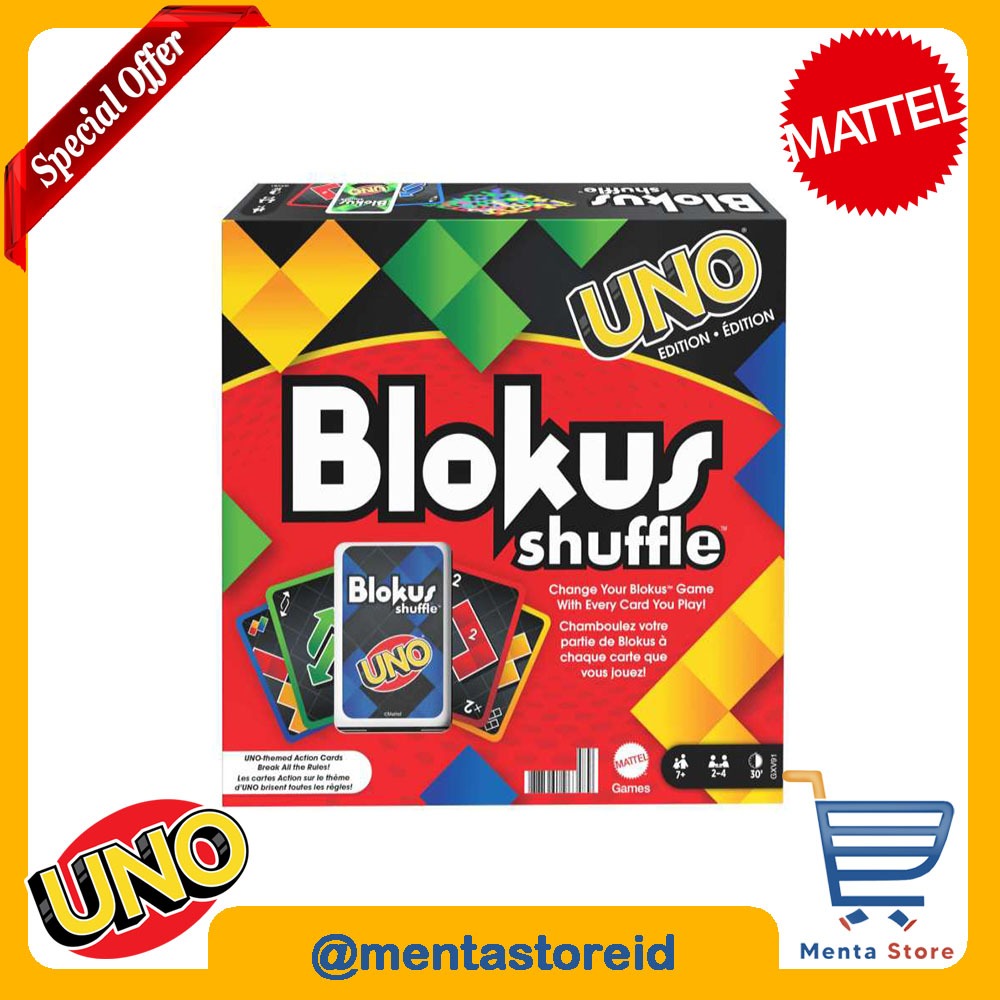 Uno Blokus Shuffle Mattel Board Family Game | Shopee Malaysia