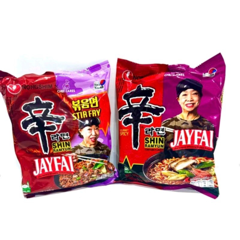Nongshim SHIN RAMYUN JAYFAI JAY FAI NOODLE | Original Thai viral unit price | Shopee Malaysia