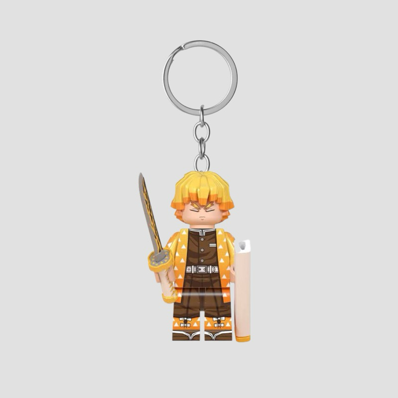 GANTUNGAN Doris Project Keychain LEGO Minifigure Agatsuma Zenitsu ...