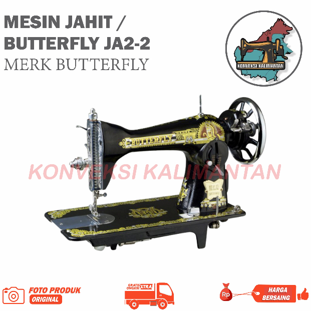 MESIN Traditional Butterfly Sewing Machine JA2-2 (Head UNIT) | Shopee ...