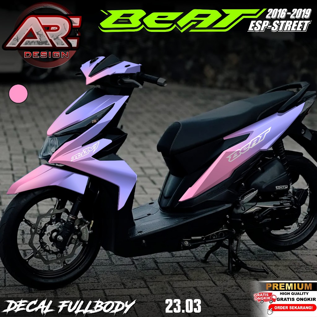 Newest Decal Sticker Honda Beat Esp Street 2016 2017 2018 2019 Full ...