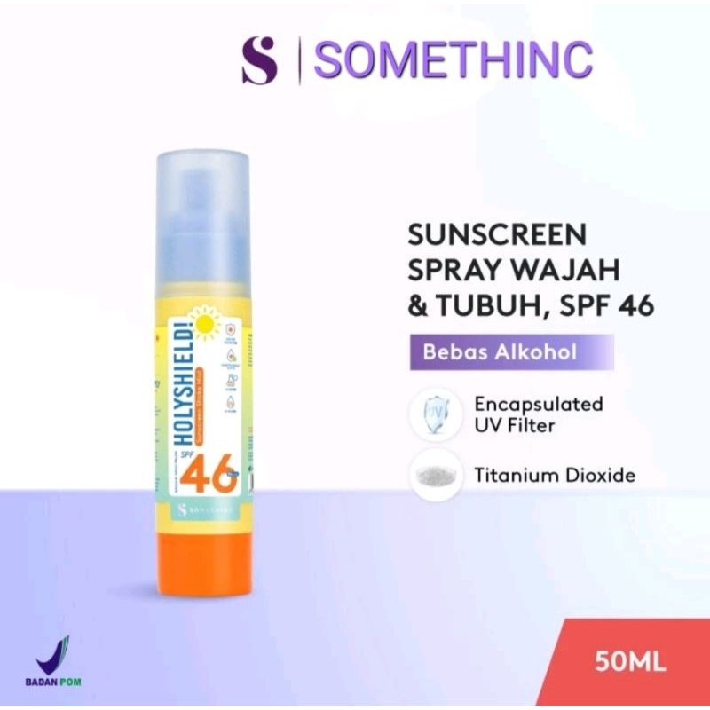 Something Holyshield Sunscreen Shake Mist SPF 46 PA+++ 50ml | Shopee ...