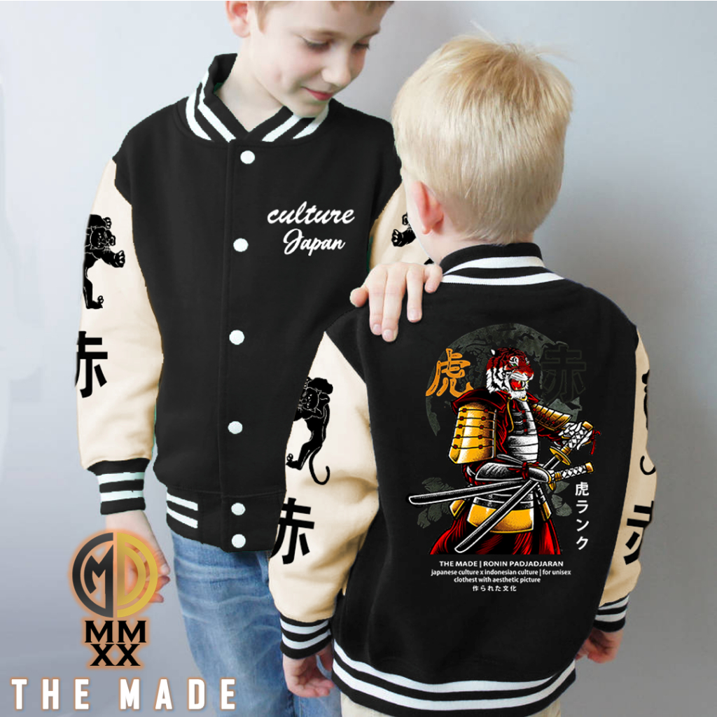 Varsity Jacket For Children 7-15 Years Old Dragon Motif Yakuza Japan ...