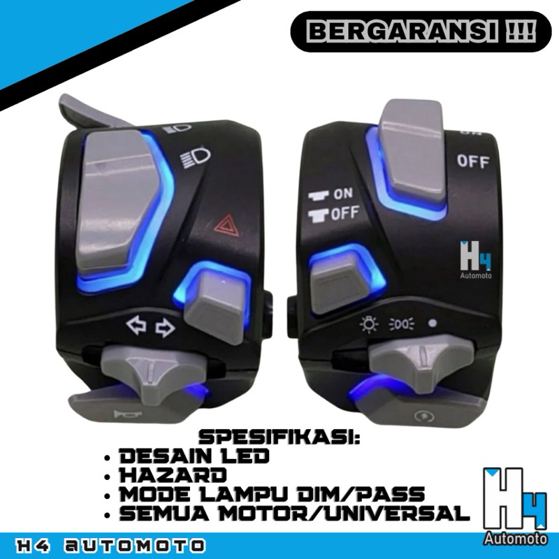 Vietnam LED Light Holder Set Switch Body Black OLD NMAX PNP Socket and ...