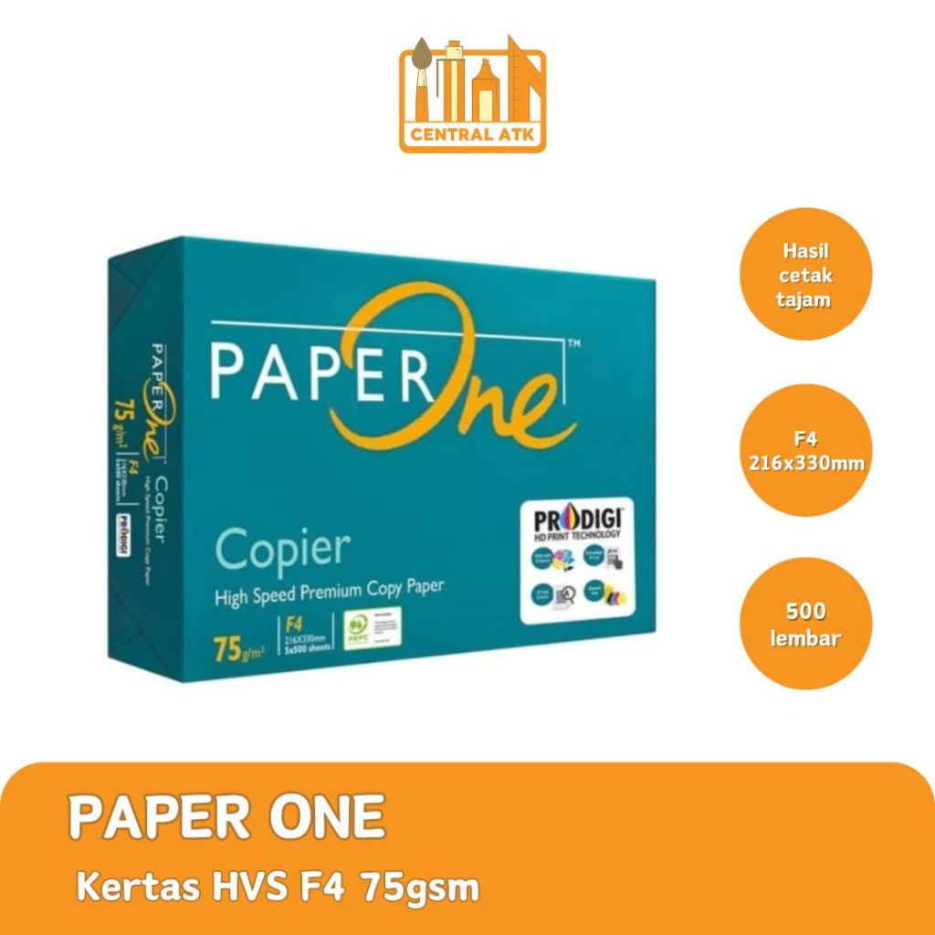 Hvs PAPER/PRINT/Photocopy PAPER ONE F4 75 GRAM (1Ream) | Shopee Malaysia