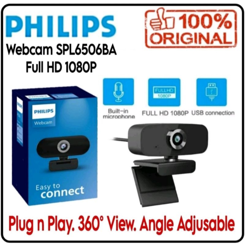 Philips webcam FULL HD 1080P SPL6506BA original USB PNP 360 ROTATE ...