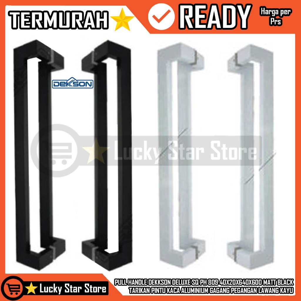 HITAM KAYU Pull HANDLE DEKKSON DELUXE SQ PH 809 40X20X640X600 MATT ...