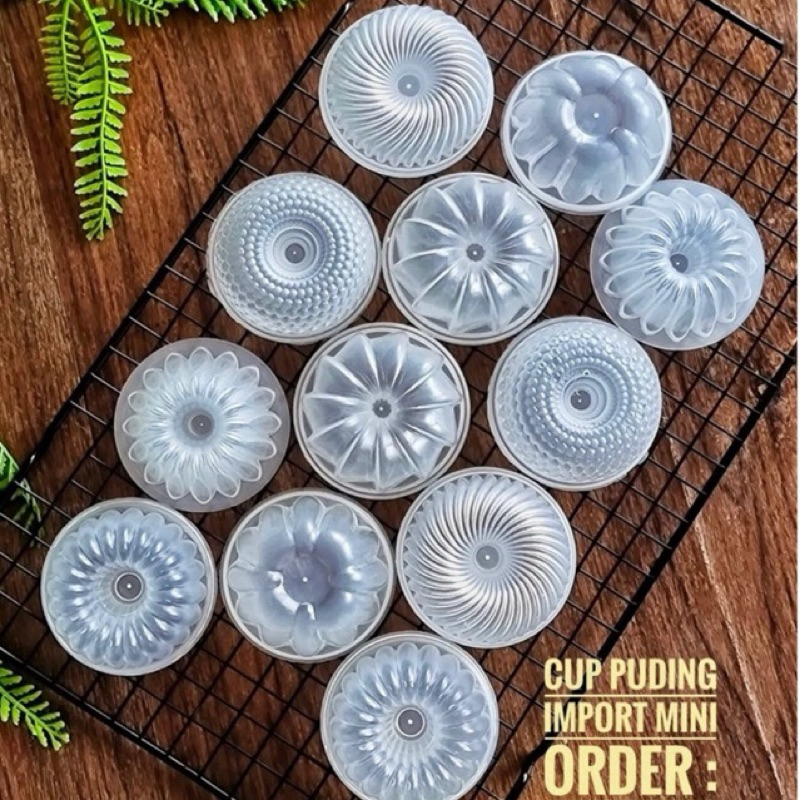 12pcs Mini Pudding Mold Plastic Jelly Pudding Pan | Shopee Malaysia