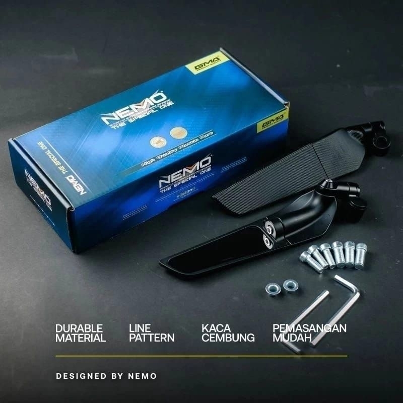 Nemo UNIVERSAL WINGLET MIRRORS BEAT MIO VARIO CBR NINJA NMAX AEROX CBR VIXION R15 ETC | Shopee ...