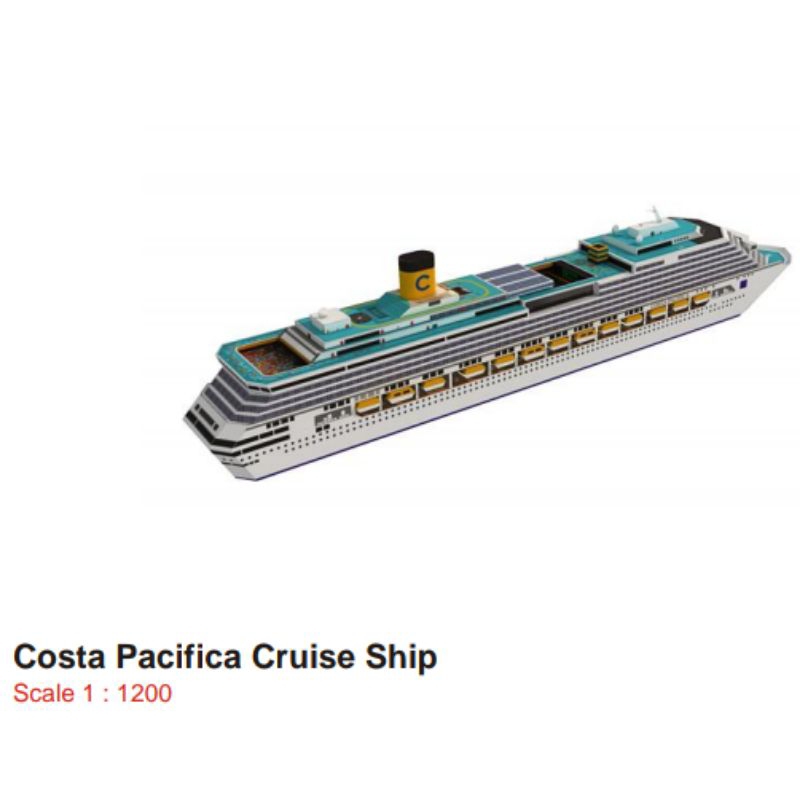 Costa Pacifica Cruise Ship papercraft Pattern Sheet (PR-E1) | Shopee ...