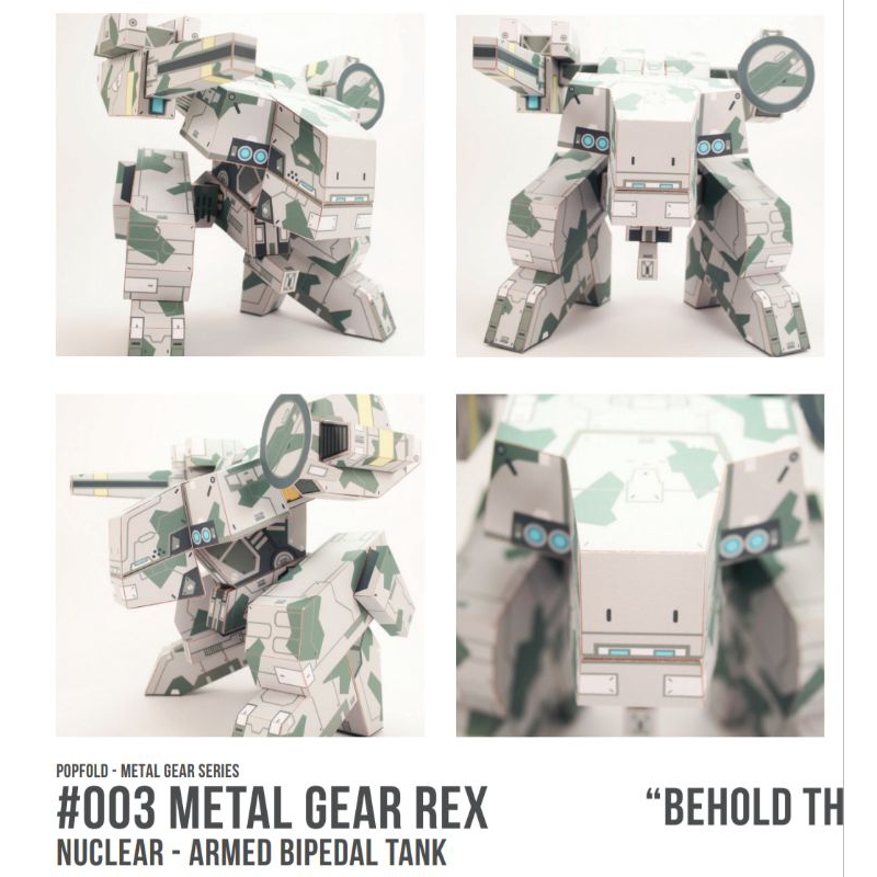 Metal gear rex robot papercraft pattern sheet (CF-C) | Shopee Malaysia
