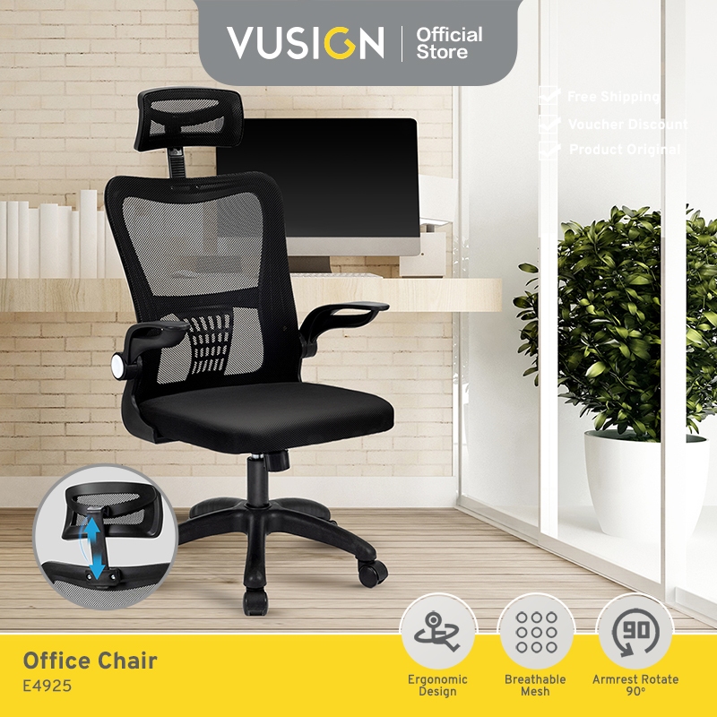 Deli Office Chair/Office Chair/Mesh Work Chair With Headrest And ...
