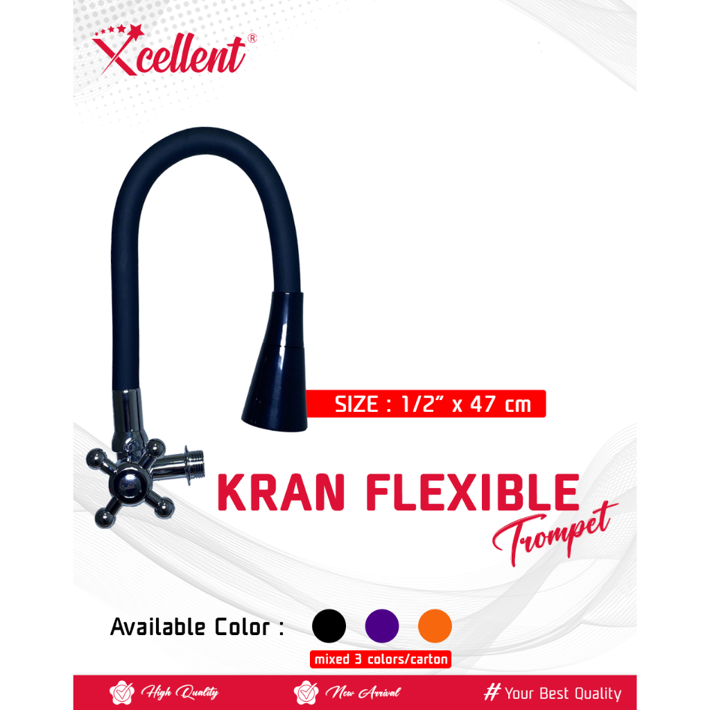Xcellent - FLEXIBLE Trumpet Goose Faucet (Wall) | Shopee Malaysia
