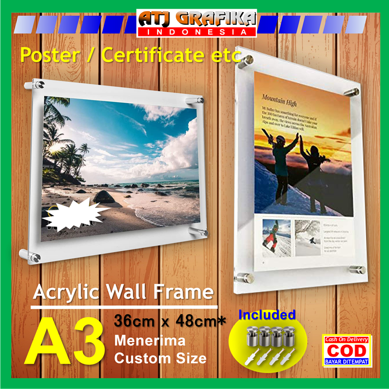Photo Frame A3 Photo Board acrylic poster Board wall decor acrylic ...