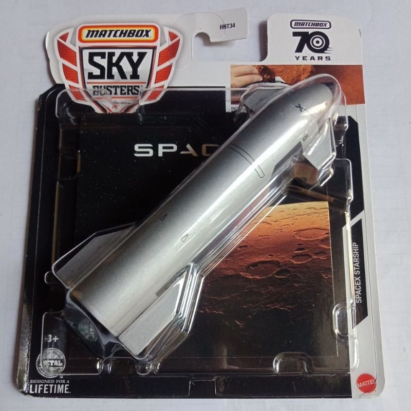 Matchbox Sky Busters Spacex Starship | Shopee Malaysia