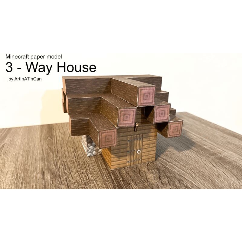 Small taiga house minecraft papercraft pattern sheet (PP-A24) | Shopee ...