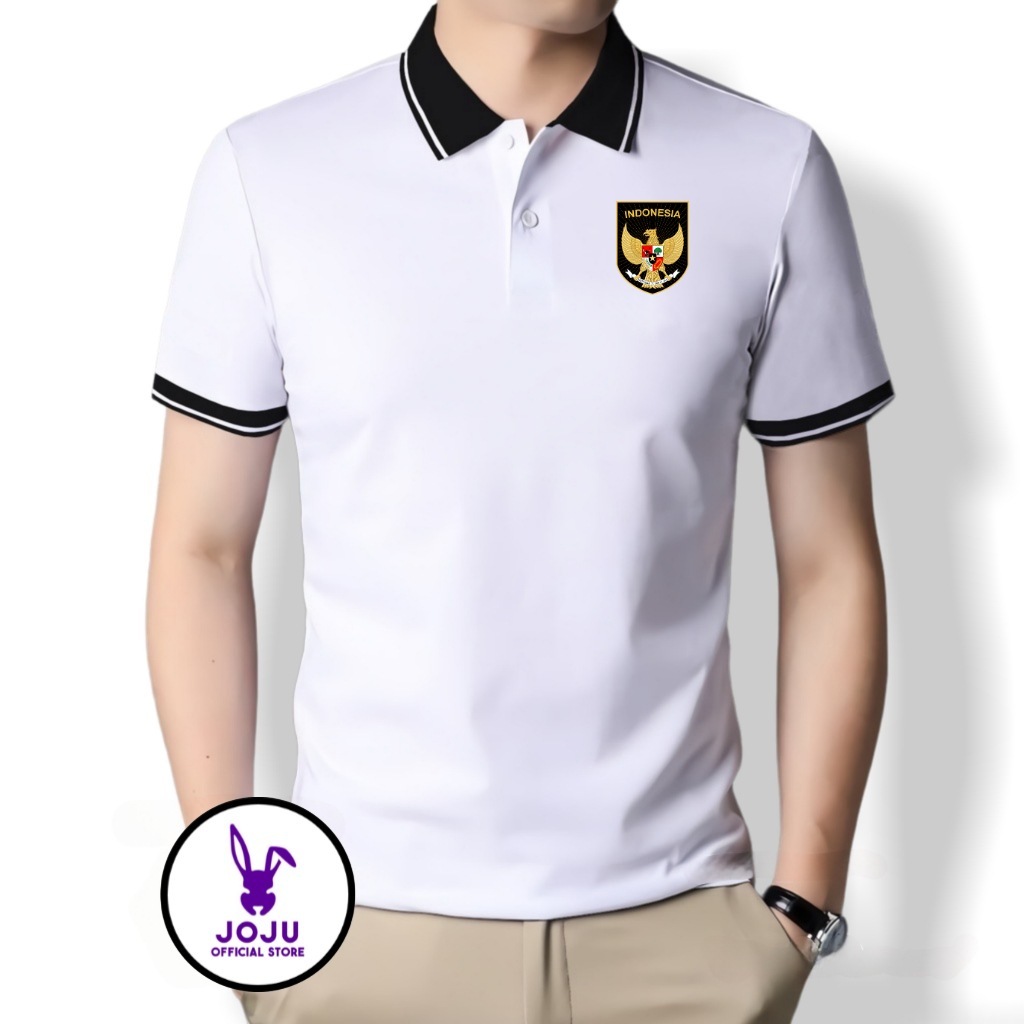 Joju T-Shirt Polo T-Shirt Men's T-Shirt Collar Big List LOGO GARUDA ...