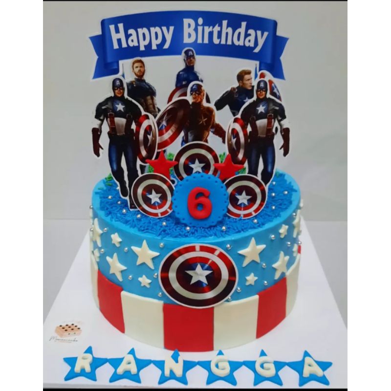 Captain America Character cake topper/character birthday cake ...