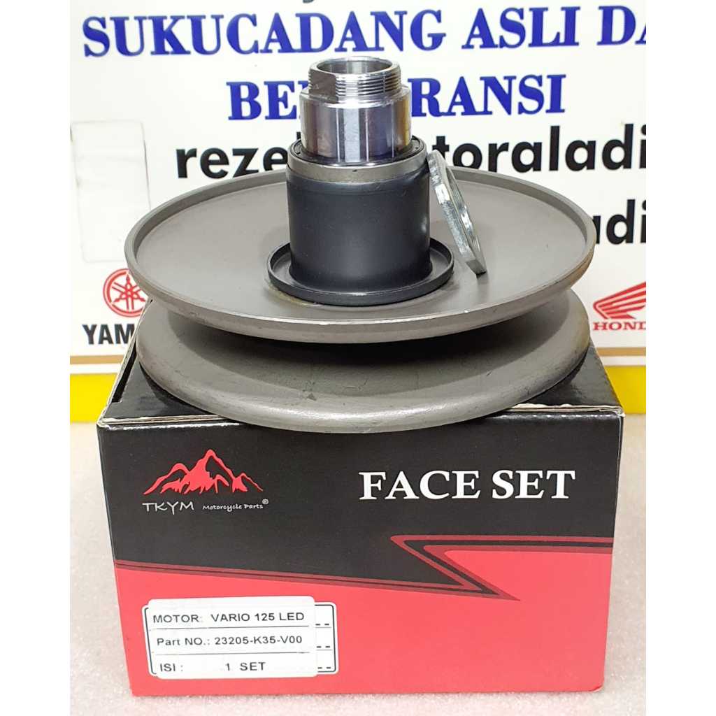 Pully PULI Pulley SET SECONDARY SLIDING VARIO 125 LED 2015 2016 2017 2018 Quality TAKAYAMA Brand ...