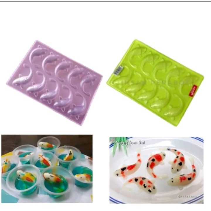 Koi Fish Jelly Pudding Chocolate Mold 10 Litres/10-Pack Koi Fish Jelly ...