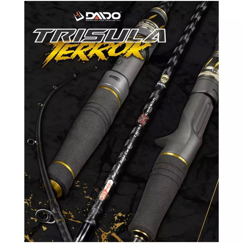 Daido Trident Terror Solid Carbon 180. Spinning Rod | Shopee Malaysia