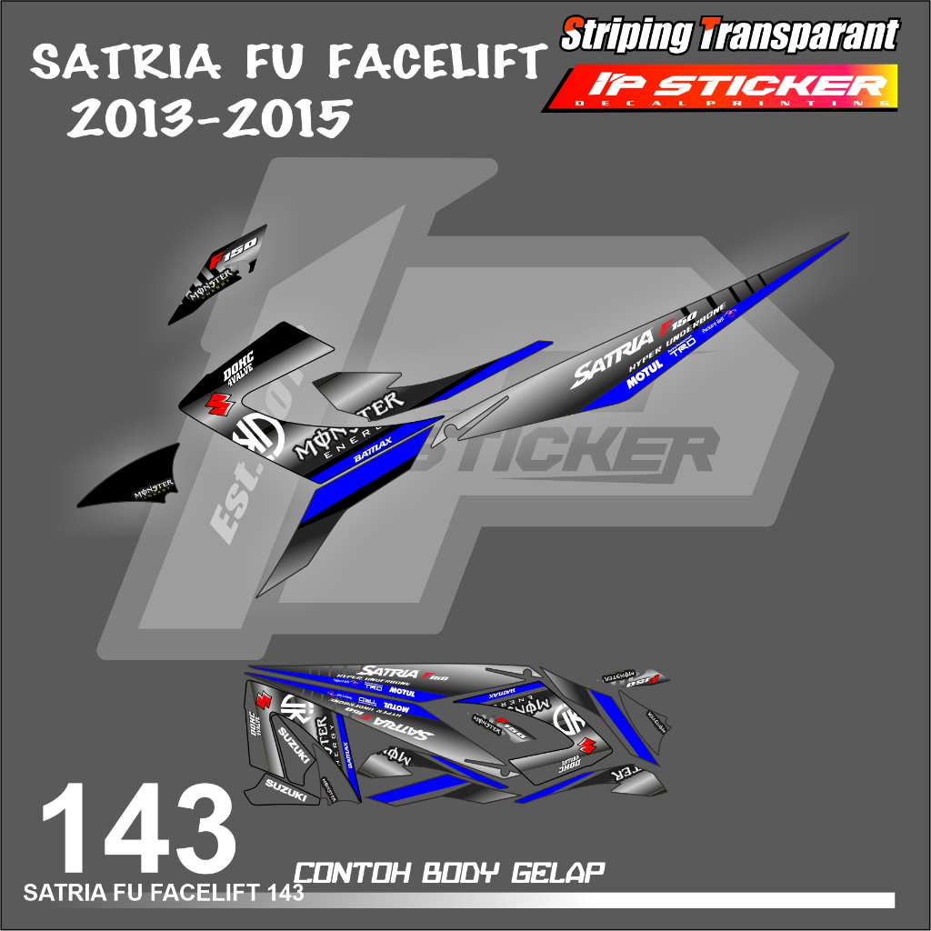 Satria FU FACELIFT 2013 SUZUKI SATRIA FACELIFT Motorcycle STRIPING ...