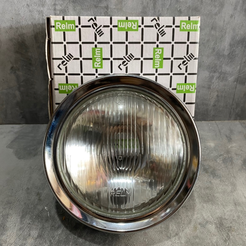 Vespa Sprint Bagol Round Headlight Reflector+Fitting+Fuel Brand Light ...