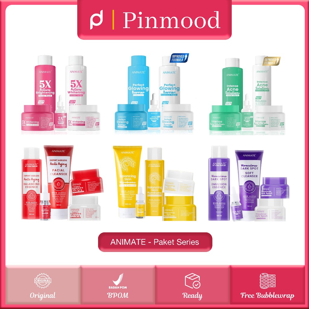 ANIMATE - SKINCARE SERIES PACKAGE - Instant Whitening Pouch Package ...