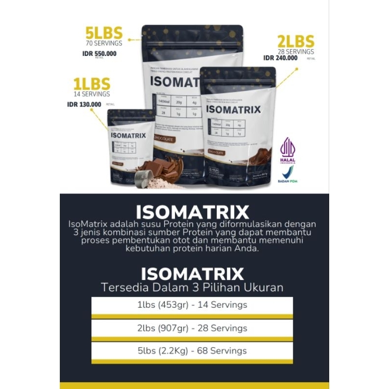 Genetica ISOMATRIX 2lbs 907 GRAM WHEY PEA ISOLATE PROTEIN MATRIX | Shopee Malaysia