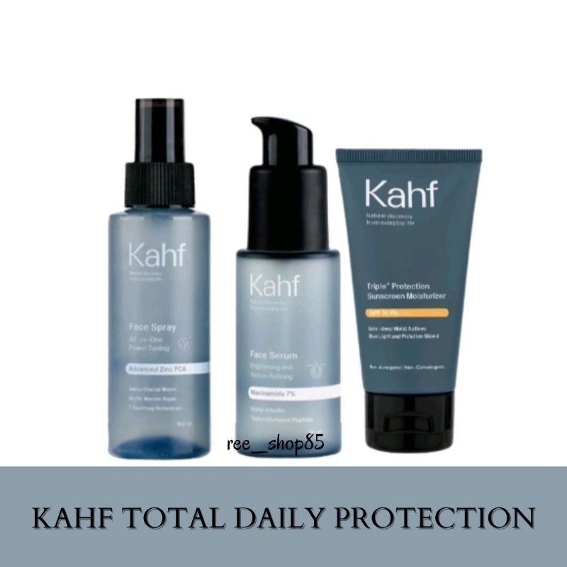 Kahf Total Daily Protection Set Bundling | Kahf Men's Complete Package ...