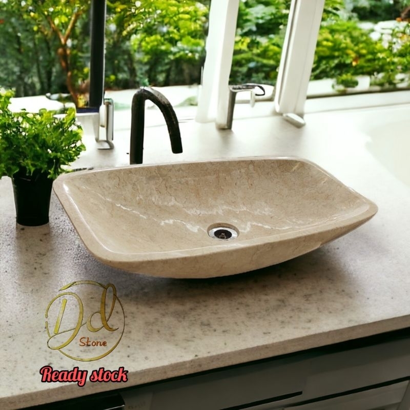 KAYU Marble Square Sink | Minimalist Bathroom | Elegant Aesthetic ...