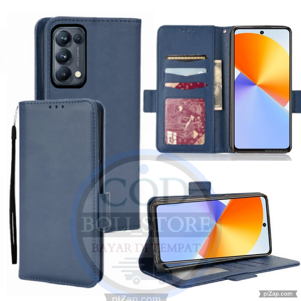 Oppo RENO 5 HP CASE - WALLET CASE-FLIP COVER LEATHER-HP BOOK COVER ...